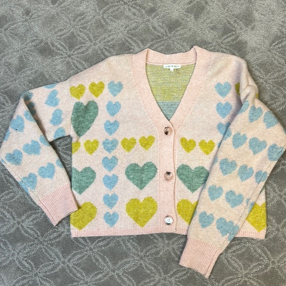Free the Roses | Sweaters | Free The Roses Heart Sweater Size L | Poshmark